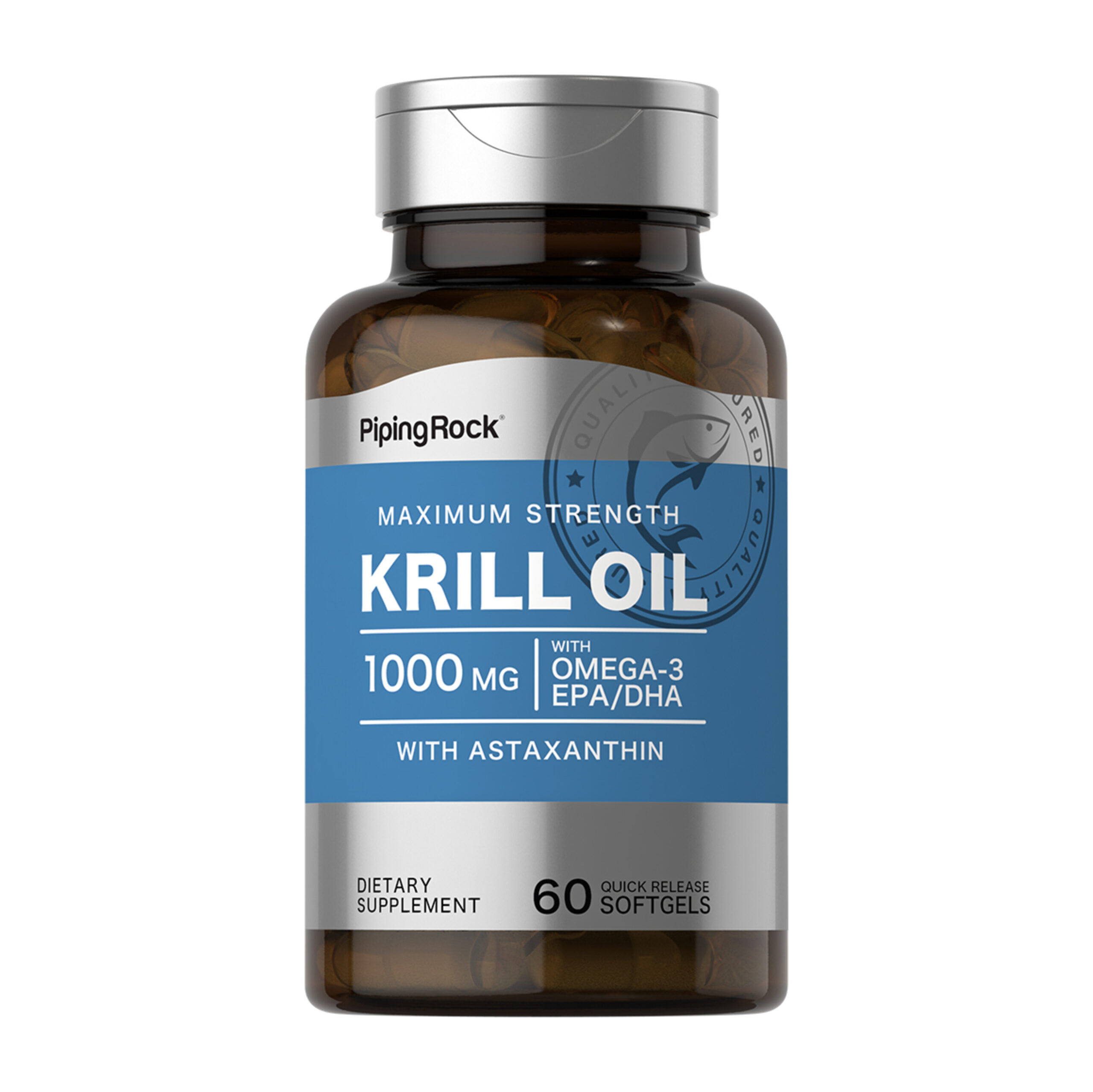 PipingRock Krill Oil, 1000 mg, 60 Quick Release Softgels - RaRahappy.com - your online wellness ...